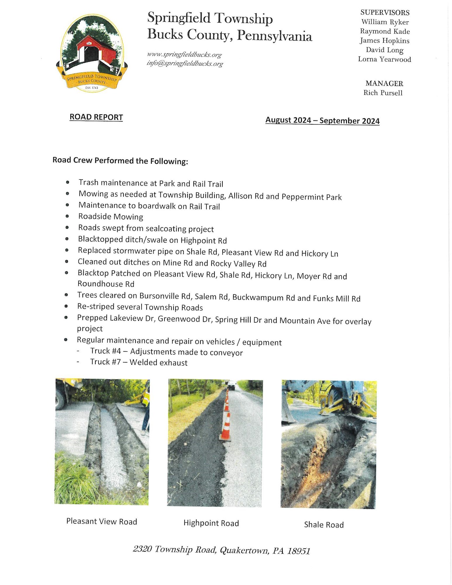 Public Works | Springfield Township, Bucks County